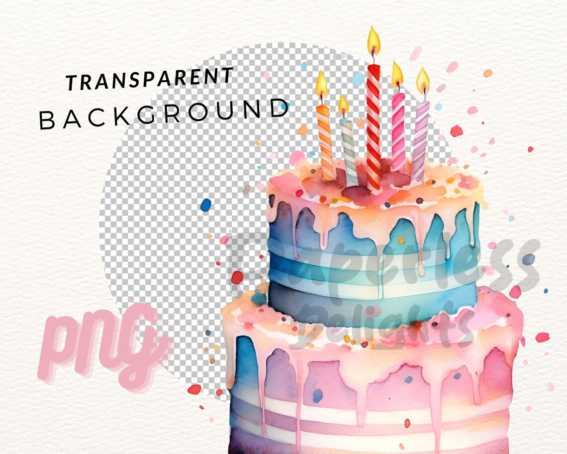 Birthday Clipart Bundle Watercolor Birthday Balloons Gift - Etsy UK