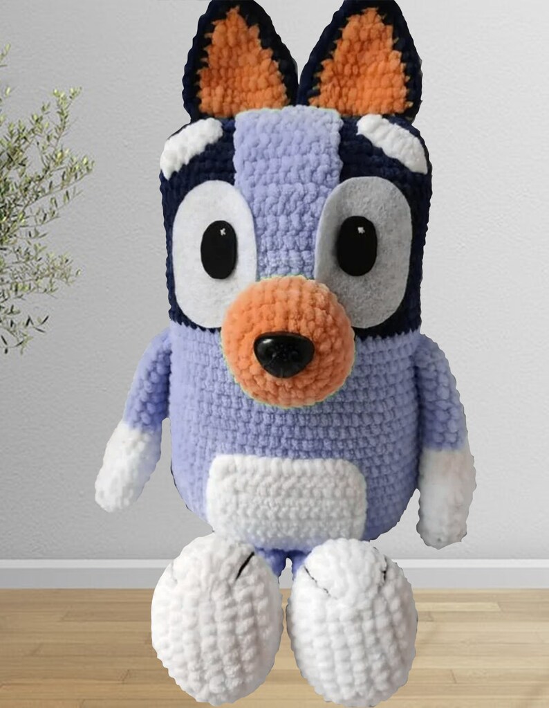 Bluey Crochet Pattern, Bingo Puppy Crochet Pattern Amigurumi Bluey Dog ...