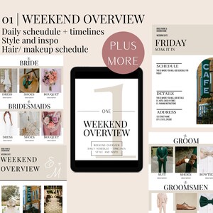 50+ Pages Digital Wedding Day Itinerary Binder Template | Edit on Canva ...