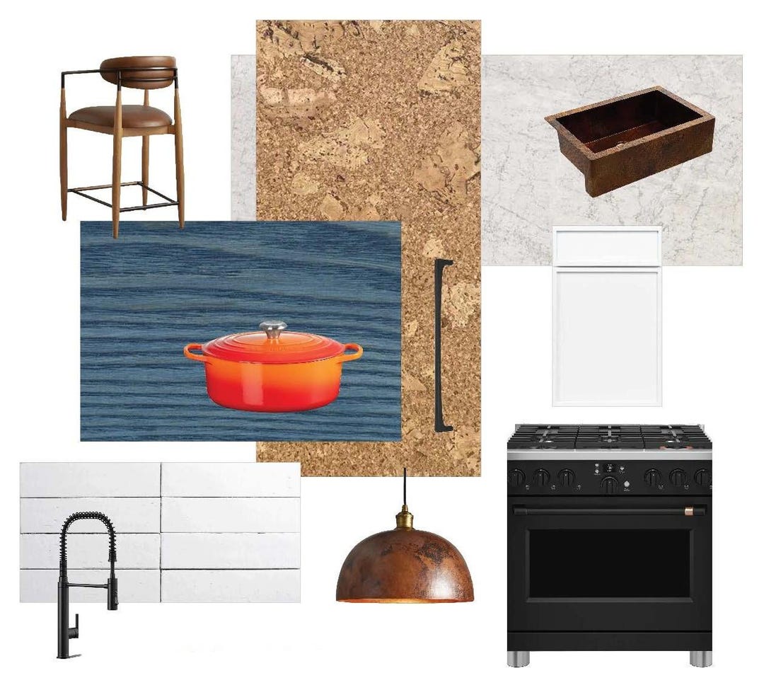 PLAIN WHITE T - Americana Kitchen Design | Levi’s-inspired Mood Board ...