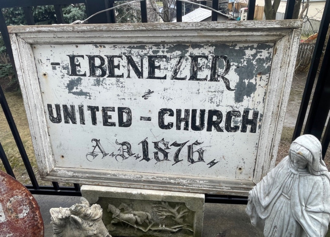 Early Ebenezer United Church Sign - Etsy