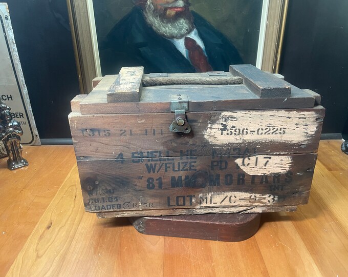 Wooden Military Crate Storage Box for Three M20 Anti-tank Practice ...