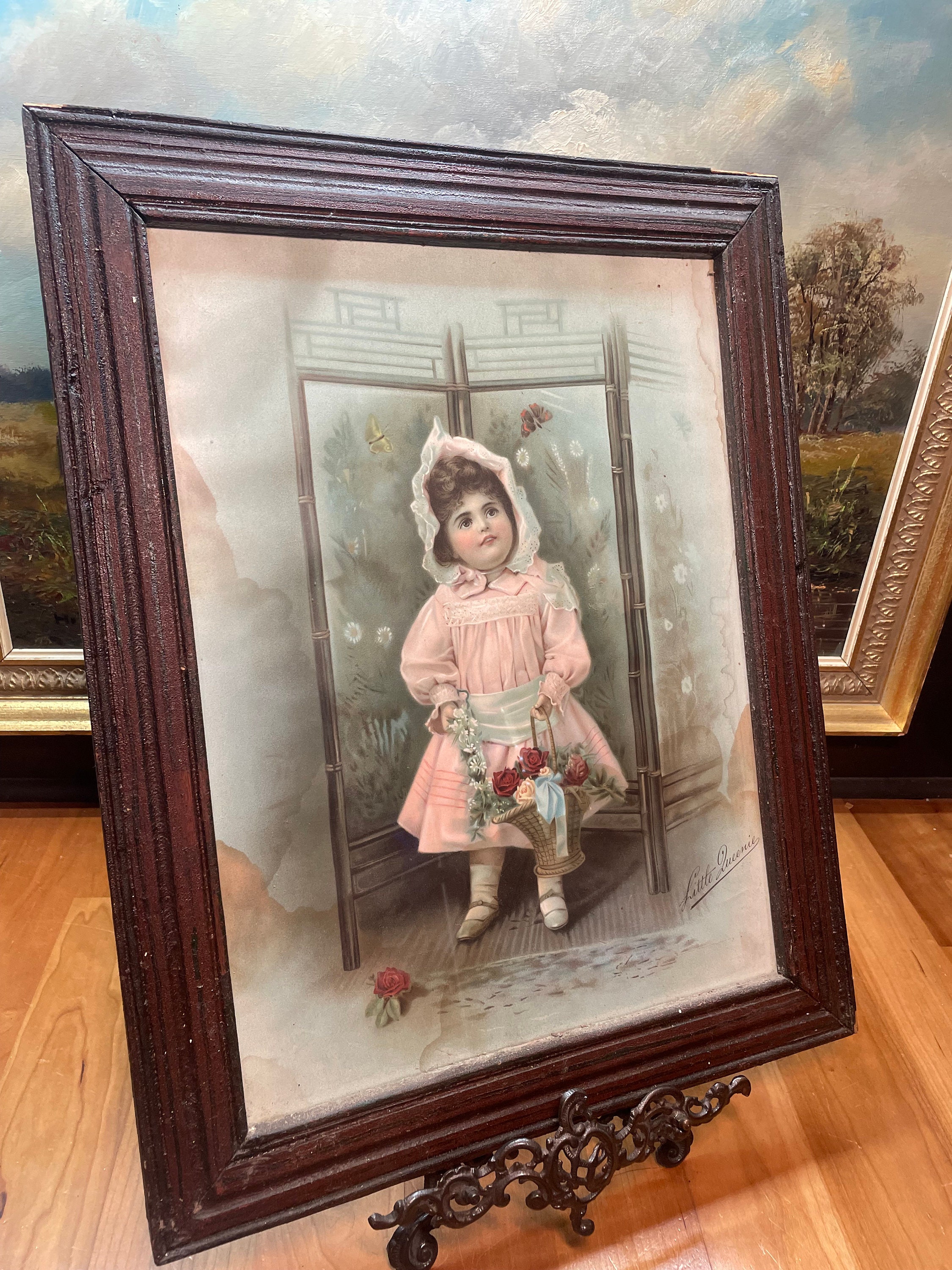 Victorian Framed Lithograph - Etsy