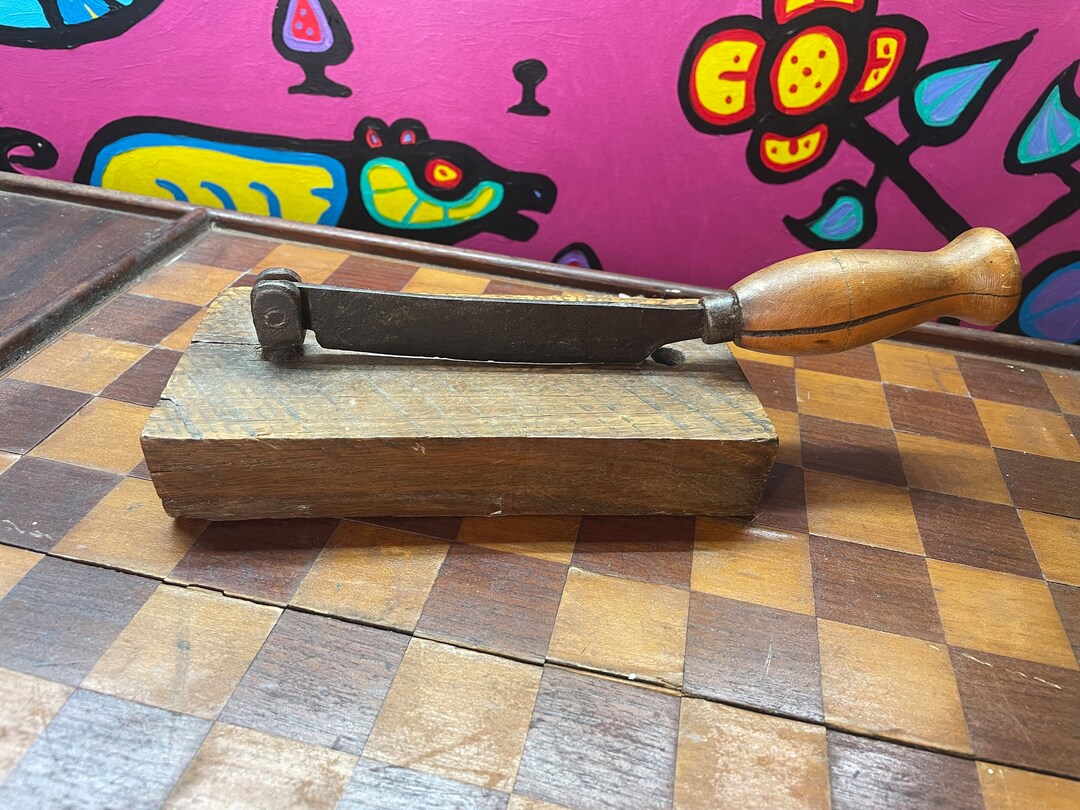 Antique Wooden Tobacco Cutter - Etsy