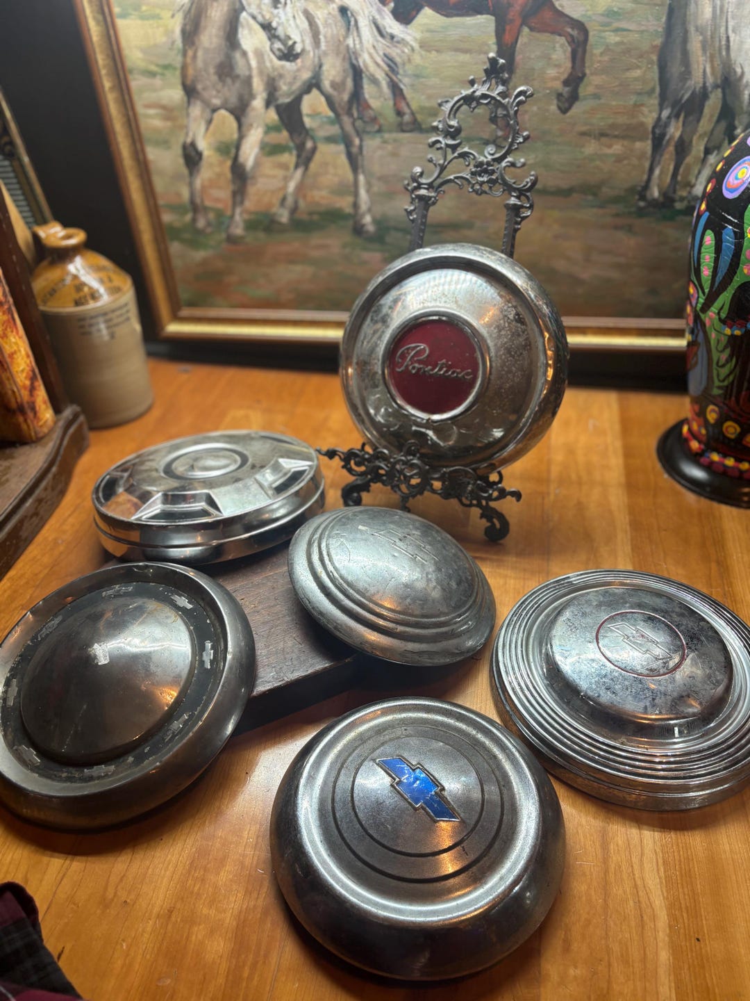 6 Vintage Hub Caps - Etsy