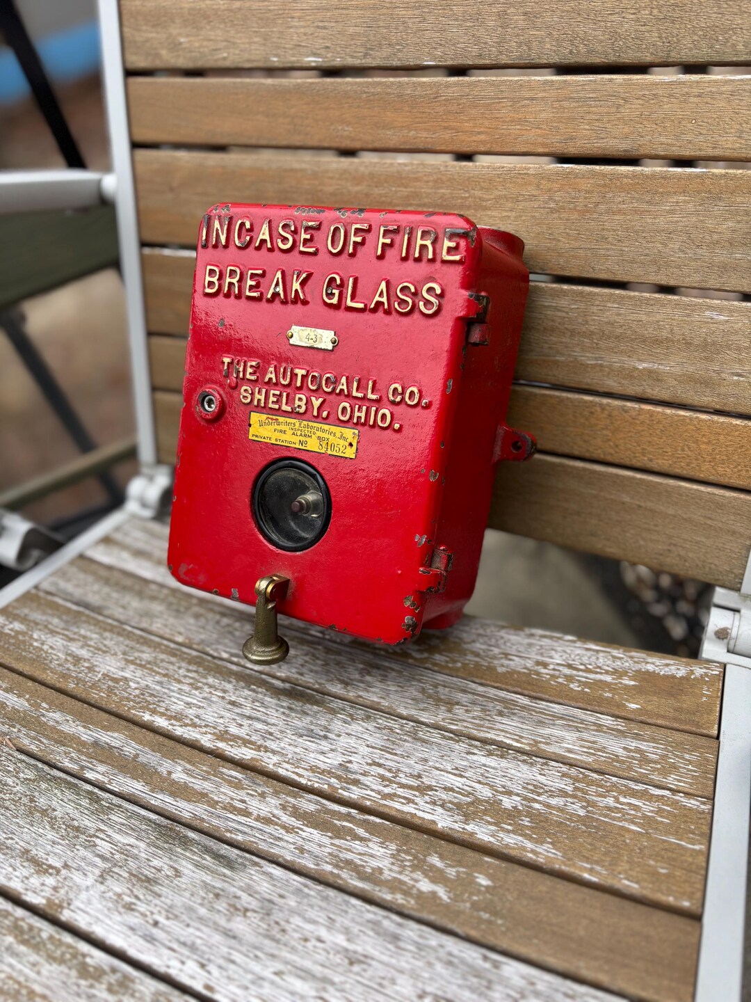 Fire Alarm Box the Autocall Co. Shelby, Ohio - Etsy