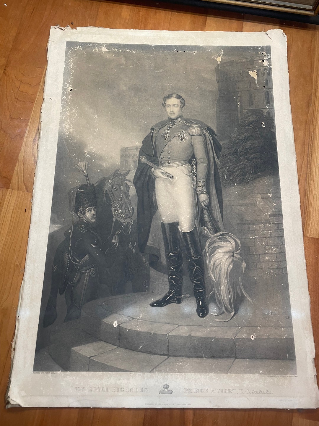 Large Engraving of Prince Albert - Etsy