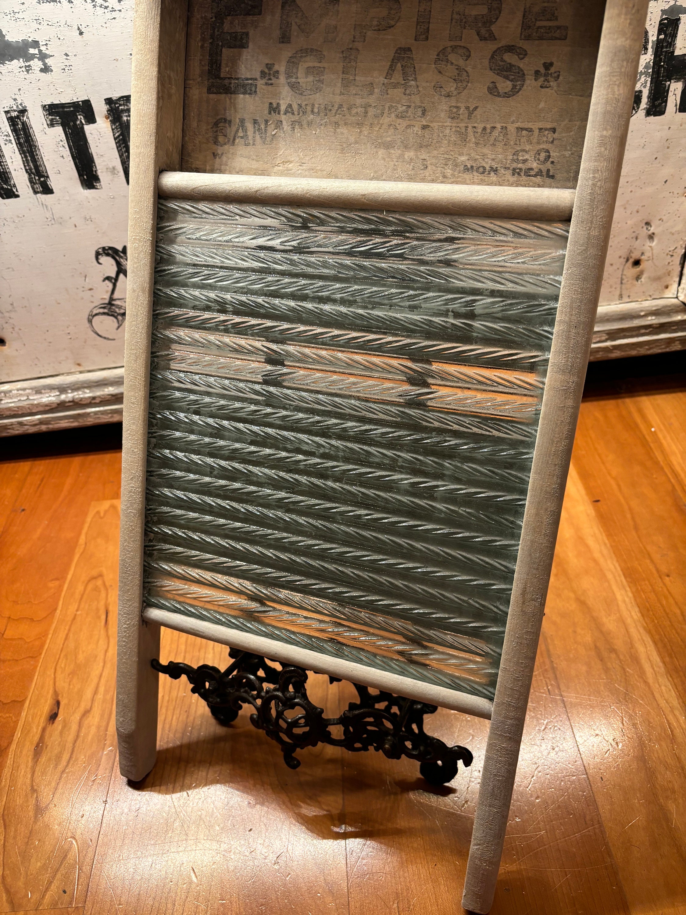 Antique Glass Washboard - Etsy