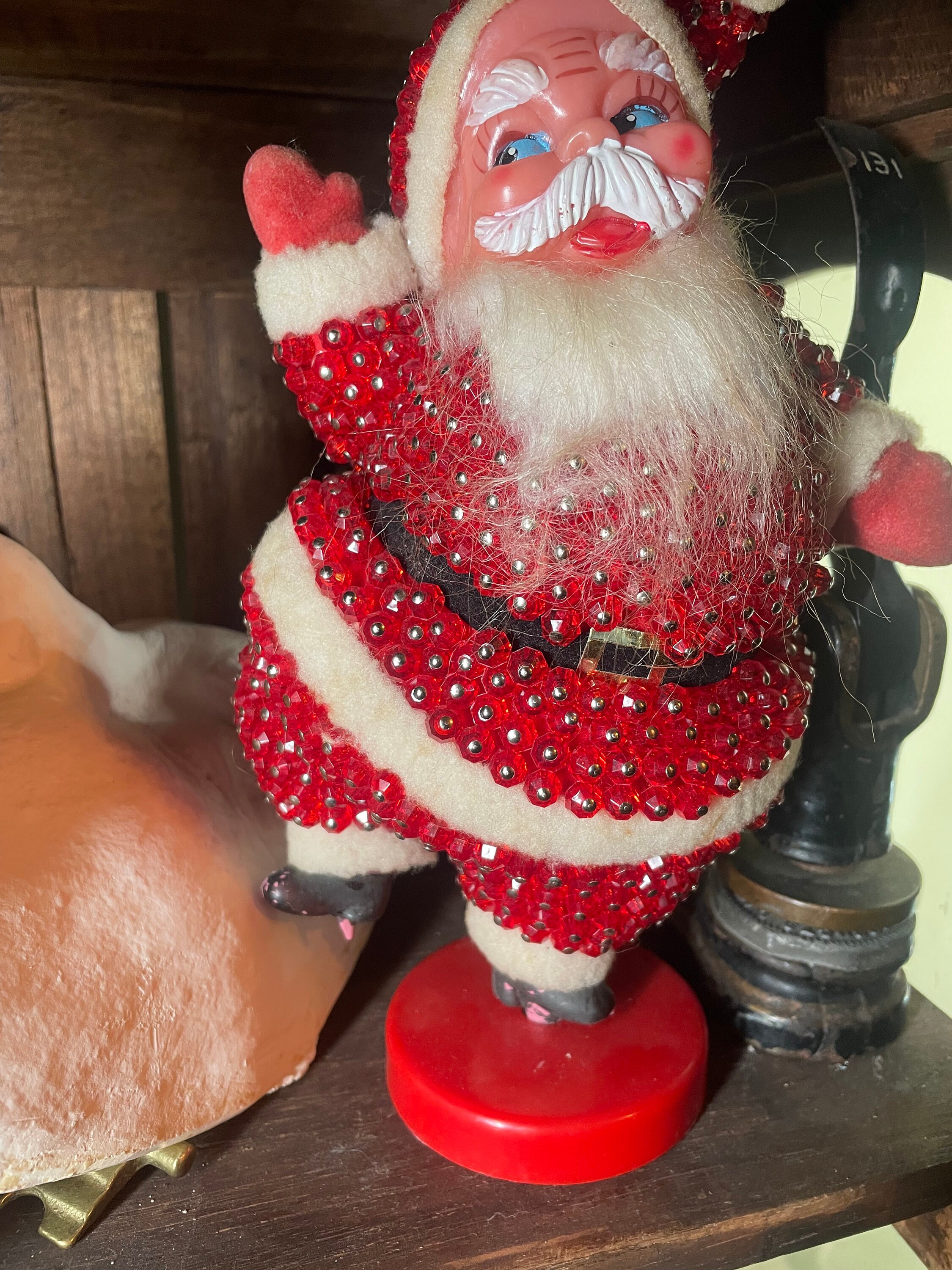 Antique Dancing Santa - Etsy