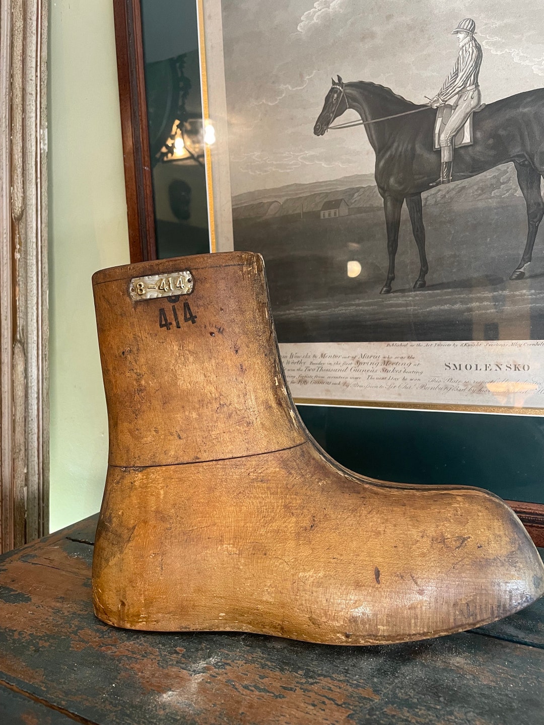 Antique Wooden Boot Form - Etsy
