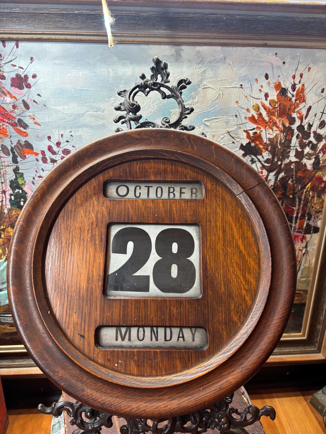 Antique English Victorian Oak Perpetual Calendar - Etsy