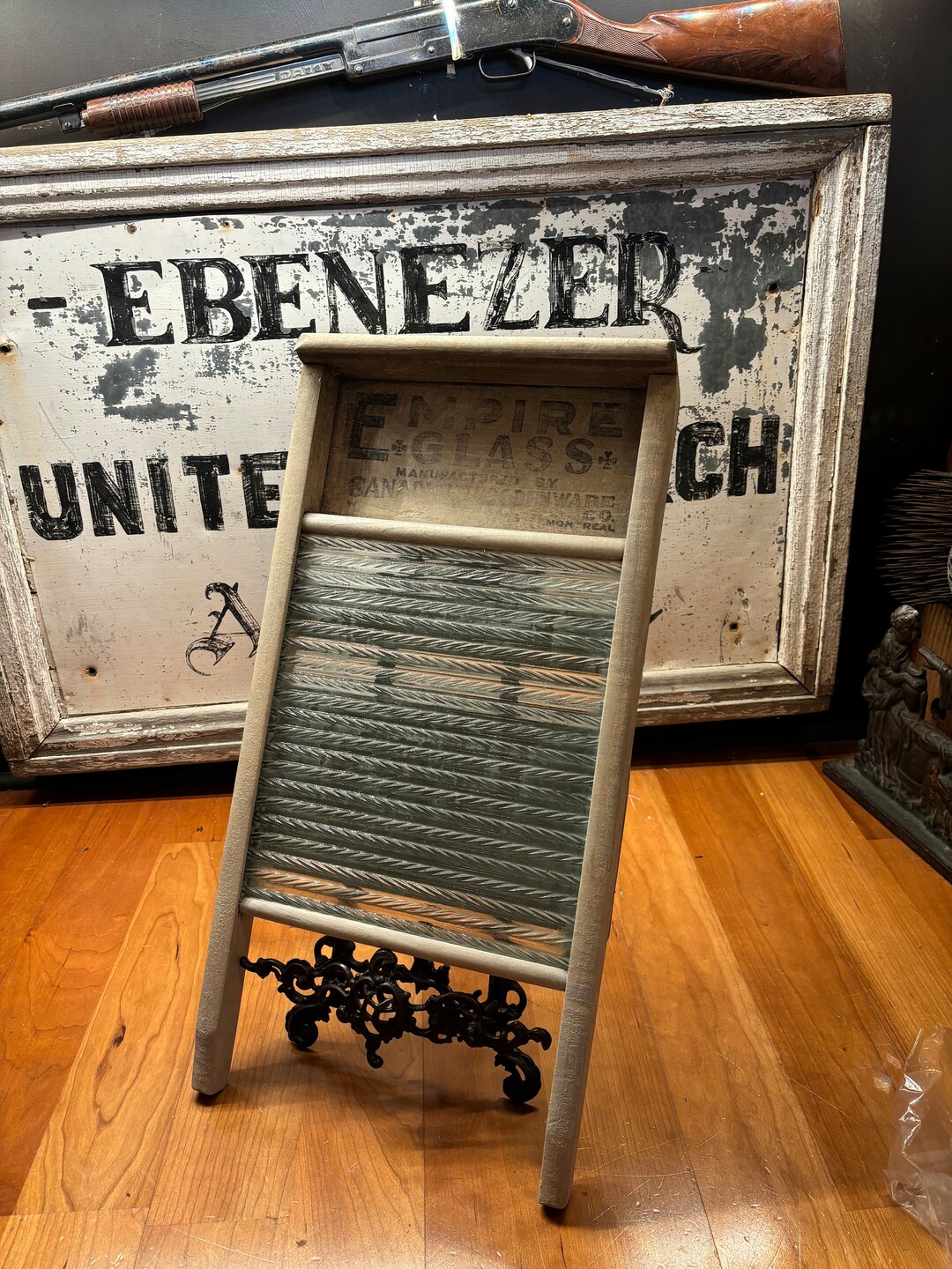 Antique Glass Washboard - Etsy
