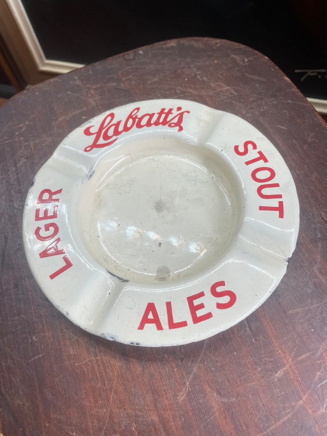 Labatts Beer Porcelain Over Iron Ashtray - Etsy