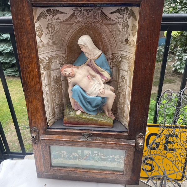 Antique Catholic Shadow Box - Etsy