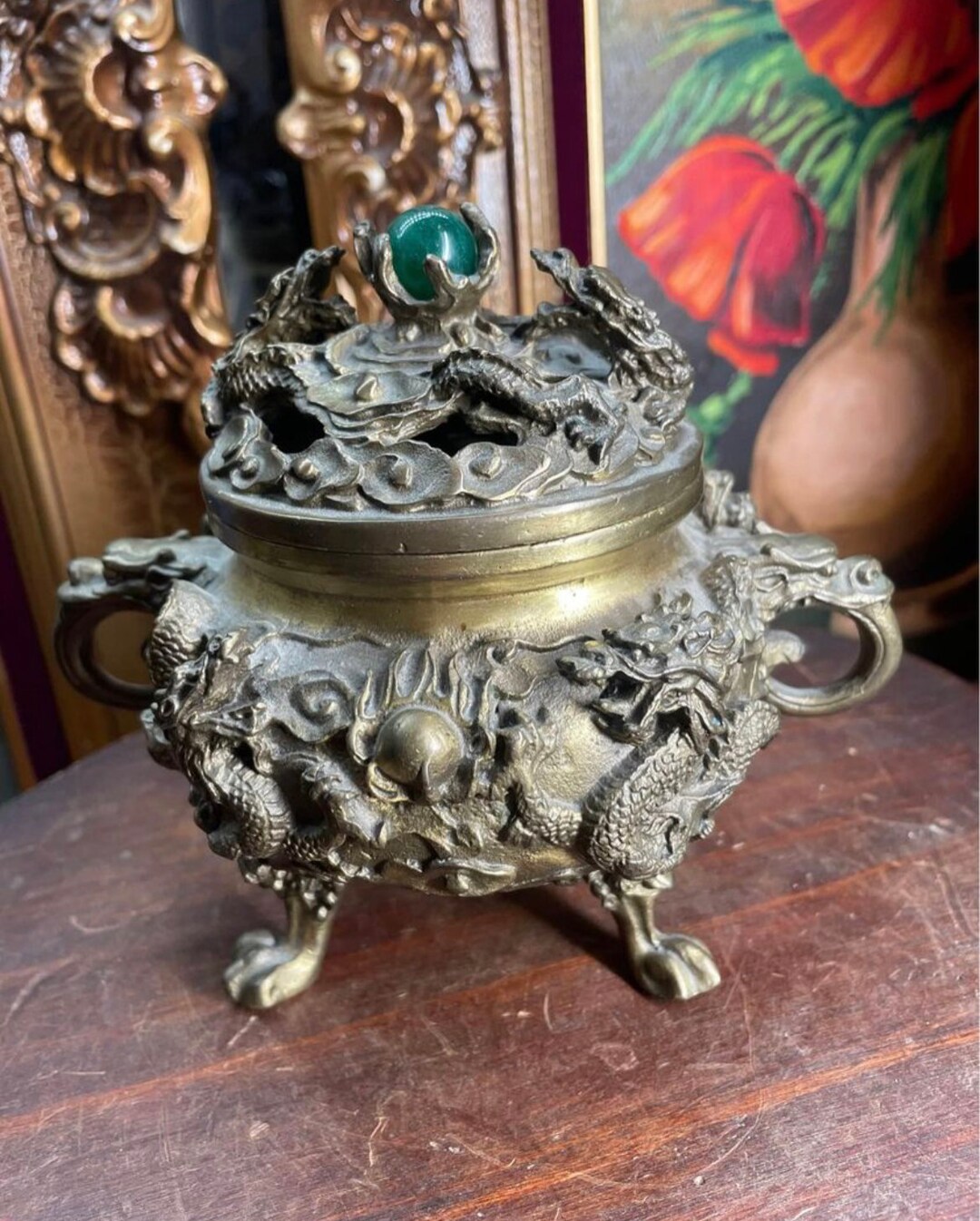 Chinese Brass Incense Burner - Etsy