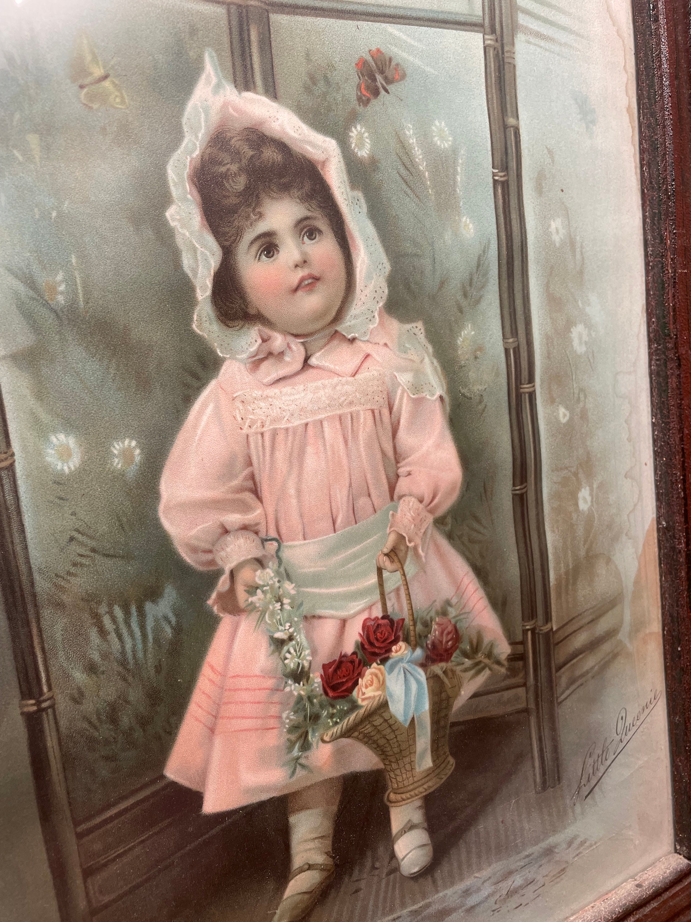 Victorian Framed Lithograph - Etsy