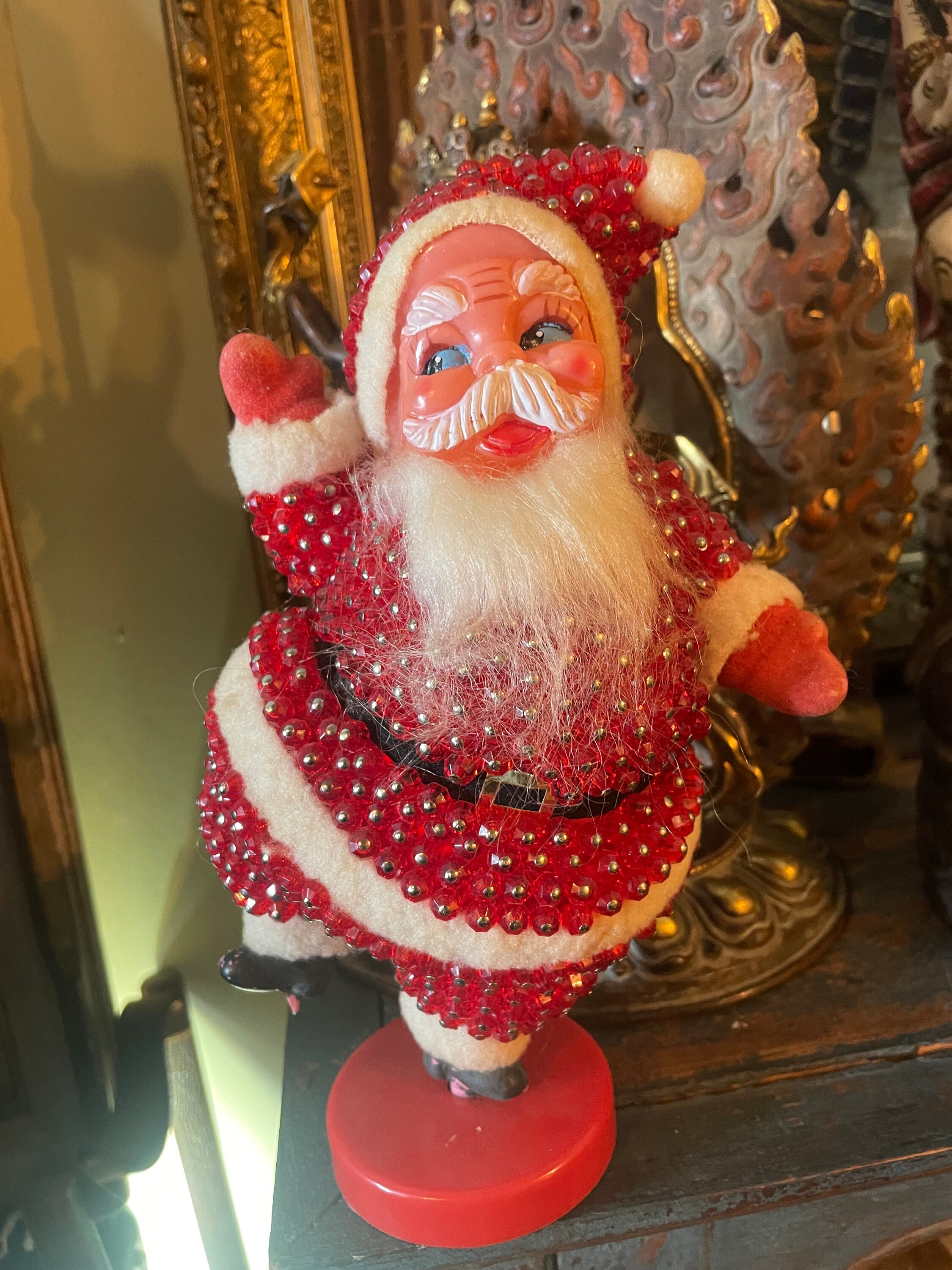Antique Dancing Santa - Etsy