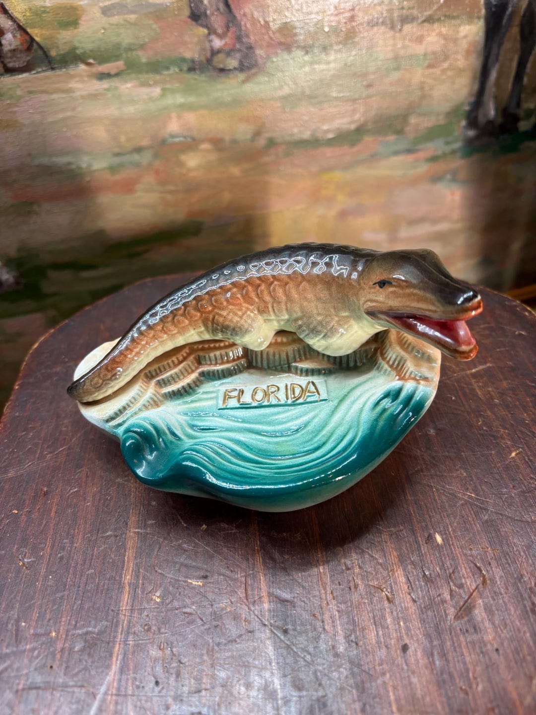 Ceramic Florida Gator Ashtray - Etsy
