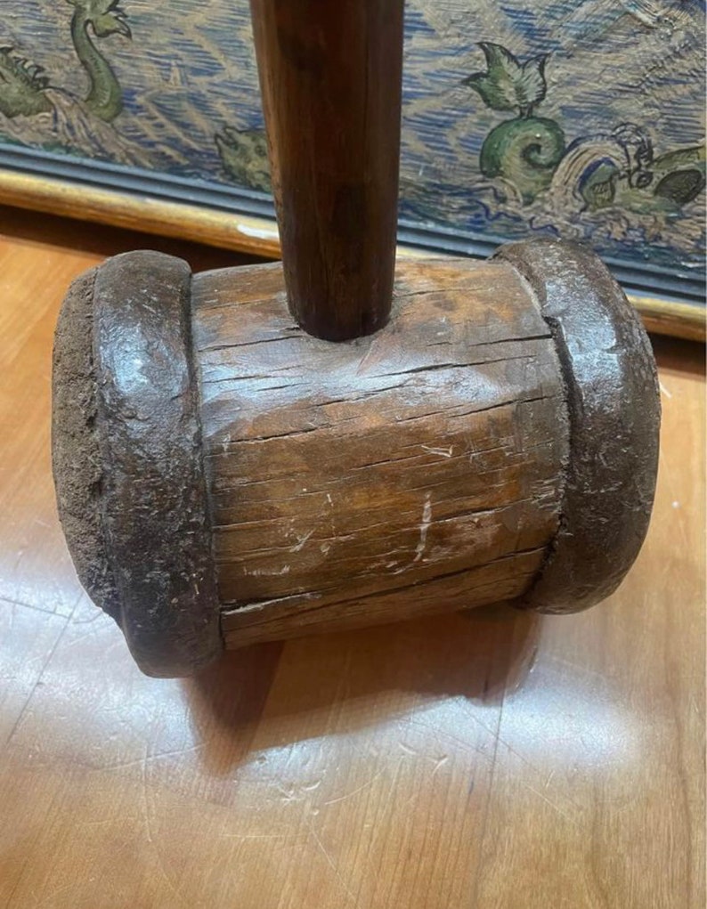 Antique Primitive Circus Strength Mallet - Etsy