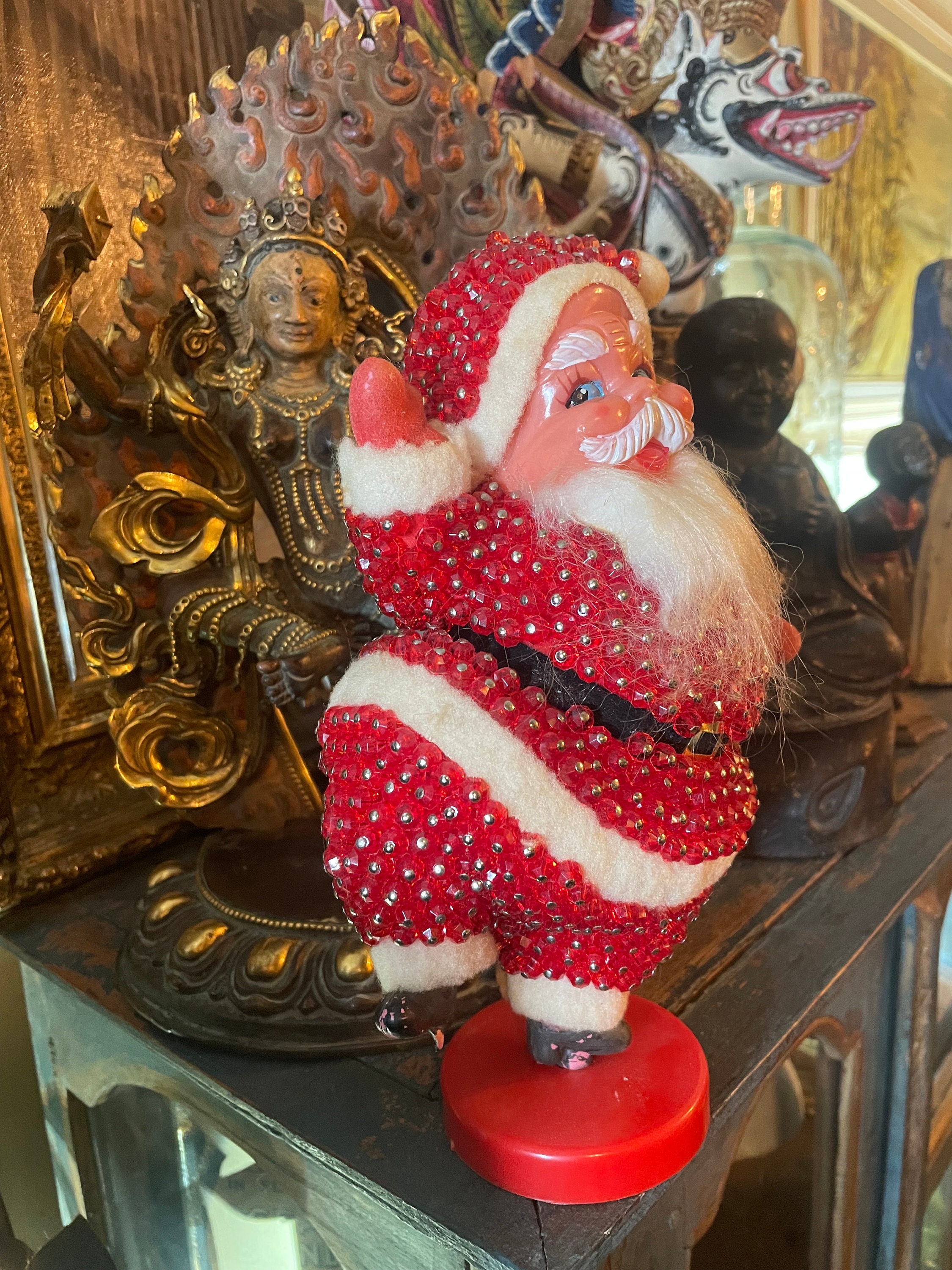 Antique Dancing Santa - Etsy