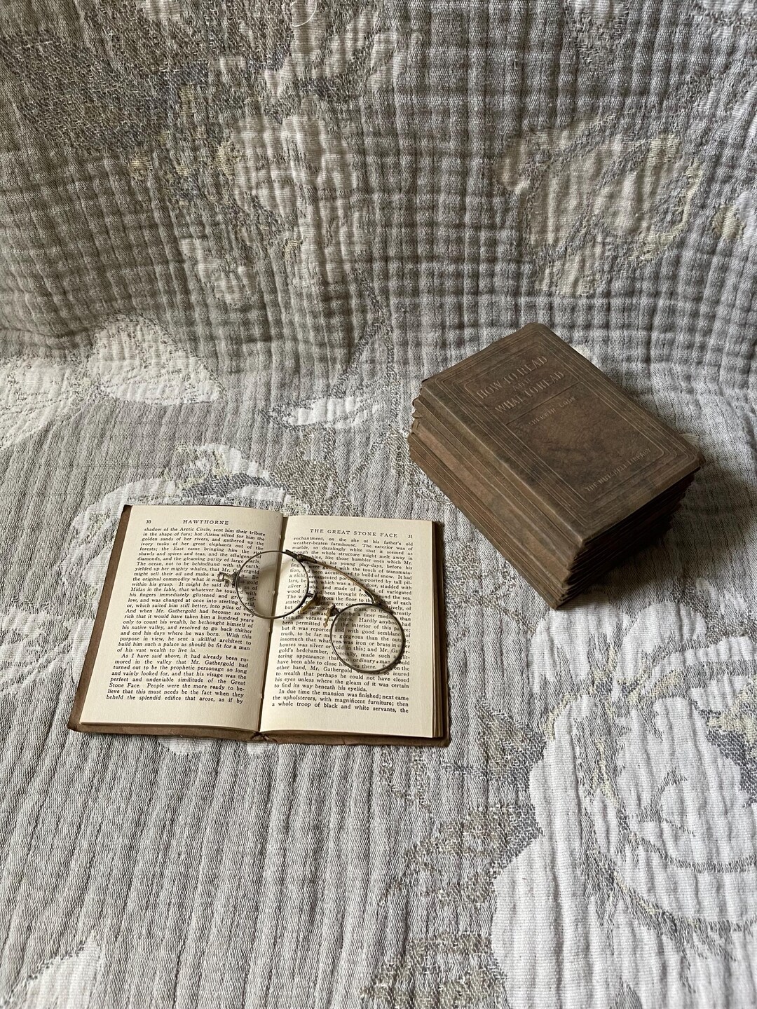 Vintage Nutshell Library Books, Old World Library Decor, Literary Set ...
