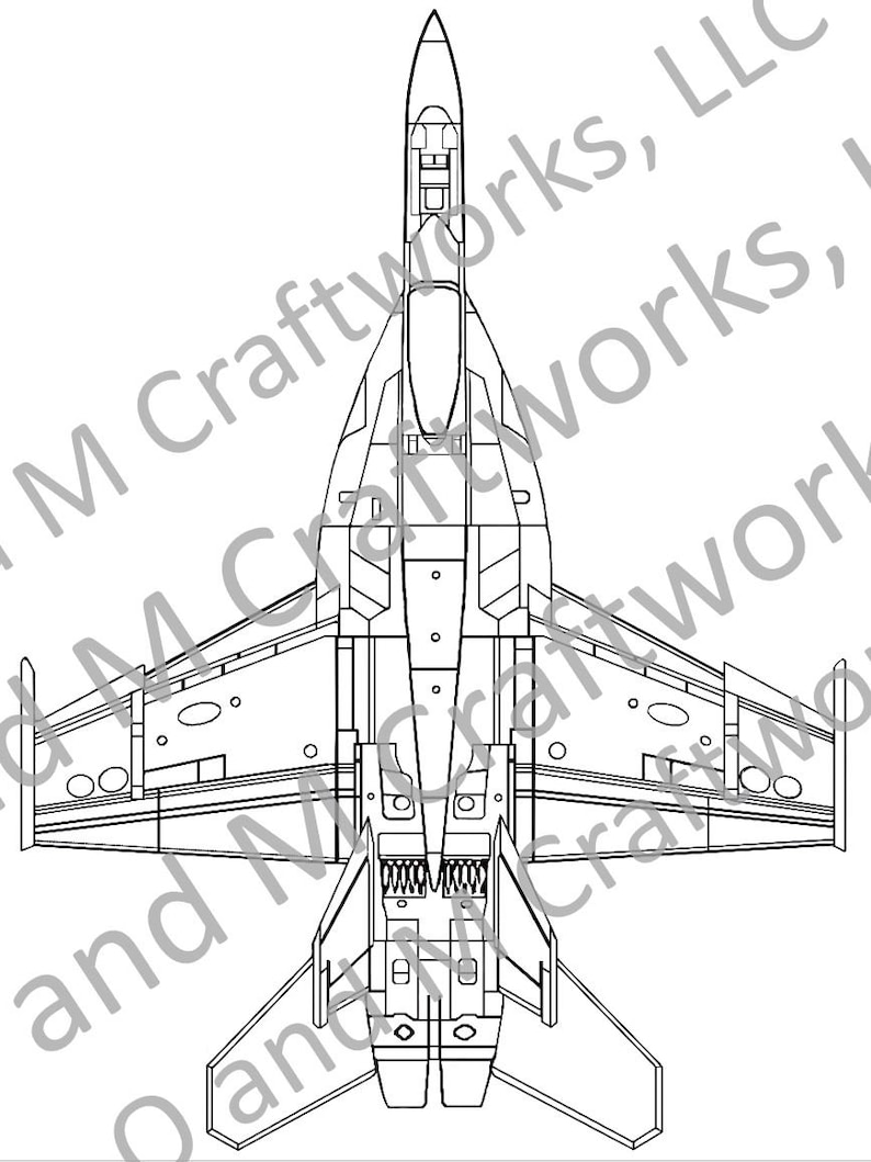 F-18 Hornet Military F-18A F-18C Jet Svg - Etsy