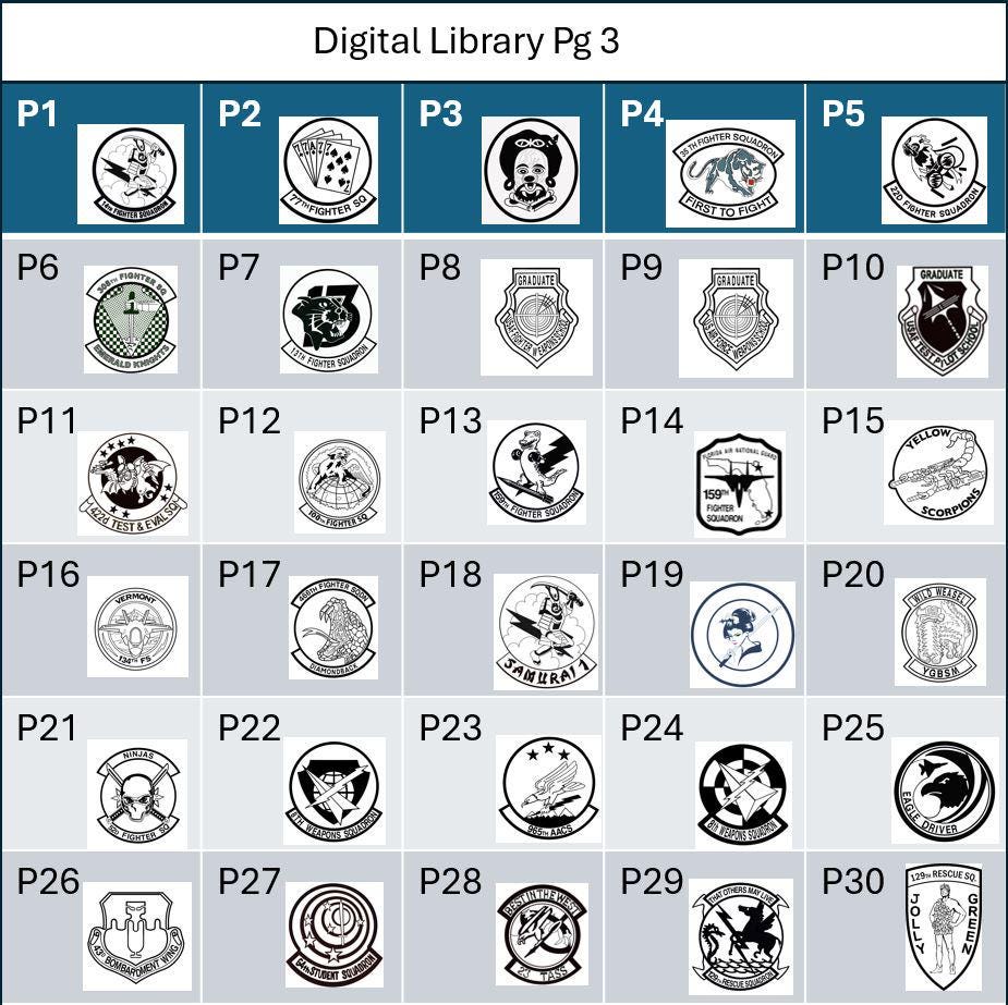 35 Fighter Squadron Patch Vector Jpg File - Etsy