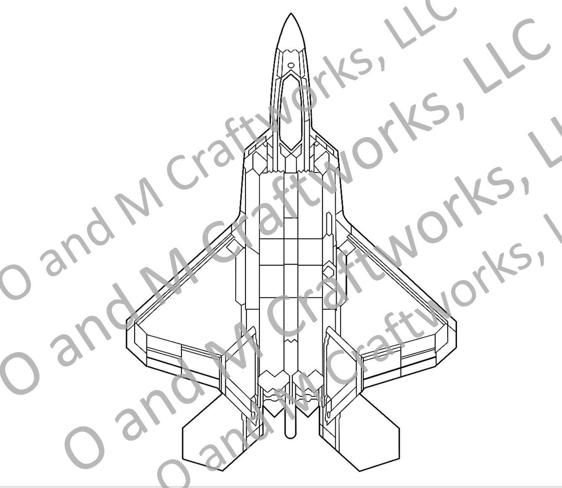 F-22 Raptor Military Jet Svg - Etsy