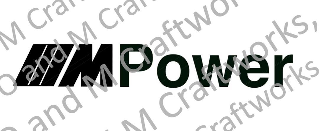 M Power Logo: Hand Drawn Vector File JPG, SVG (digital Download) - Etsy