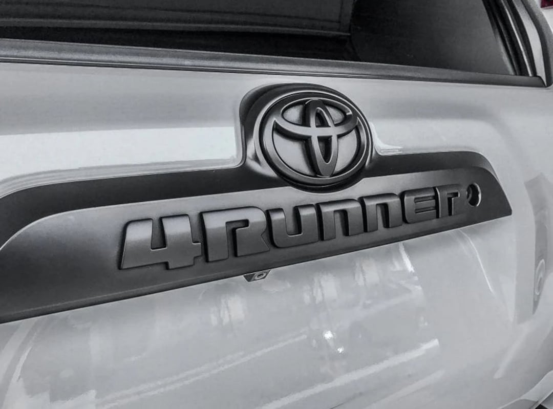 4runner Matte Black Emblem Overlay - Toyota 4runner Badges 2014 - 2024 ...
