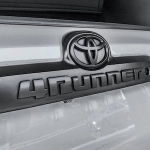 4runner Matte Black Emblem Overlay Kit: SR5 & Limited Models (2014-2024 ...
