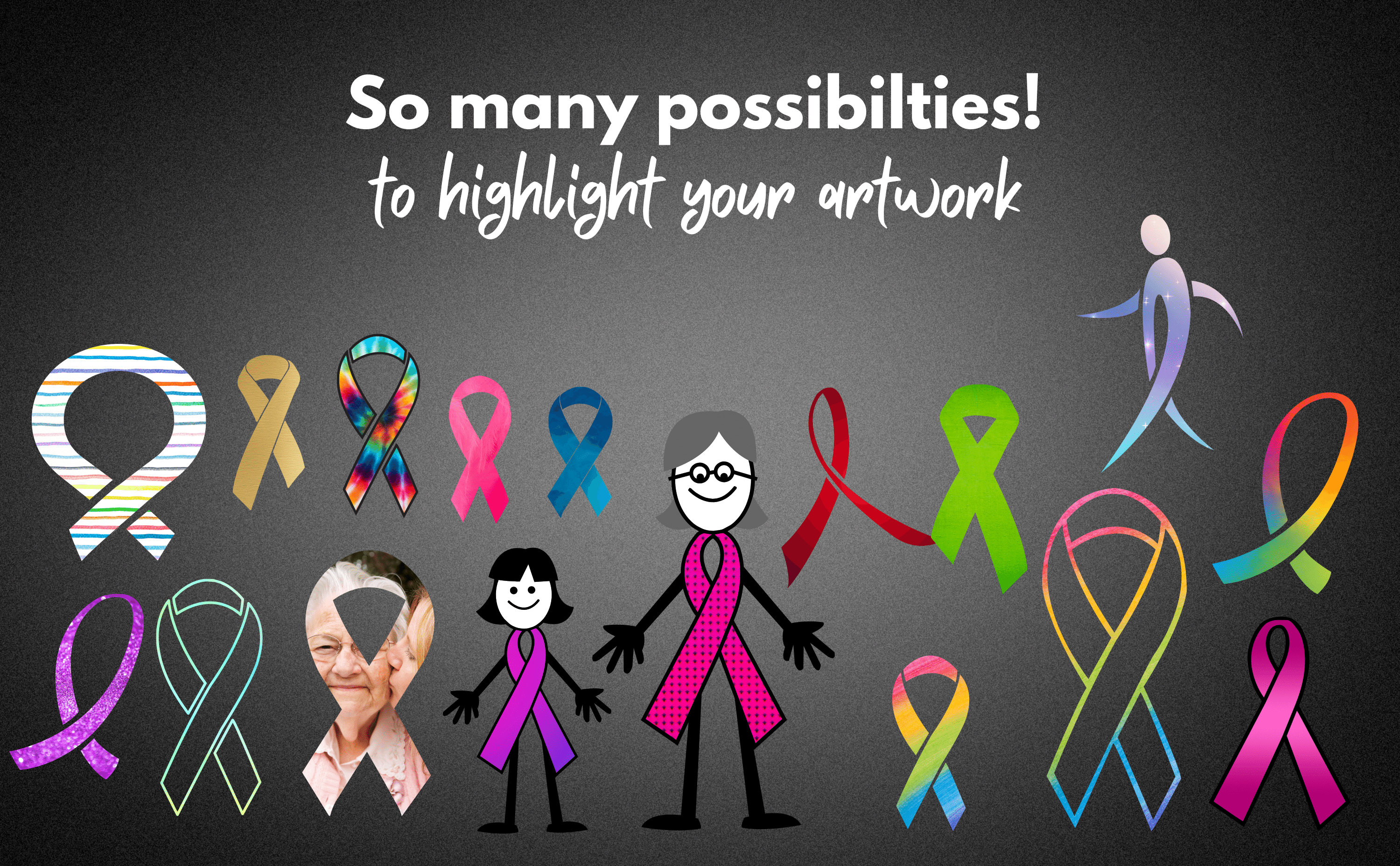 Awareness Ribbons Canva Frames Template | Drag and Drop Photo PNG ...