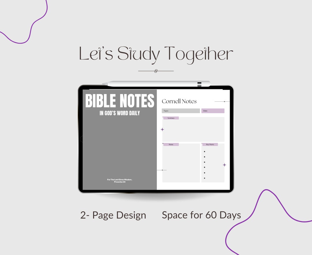 Bible Notes Journal DIGITAL VERSION - Etsy
