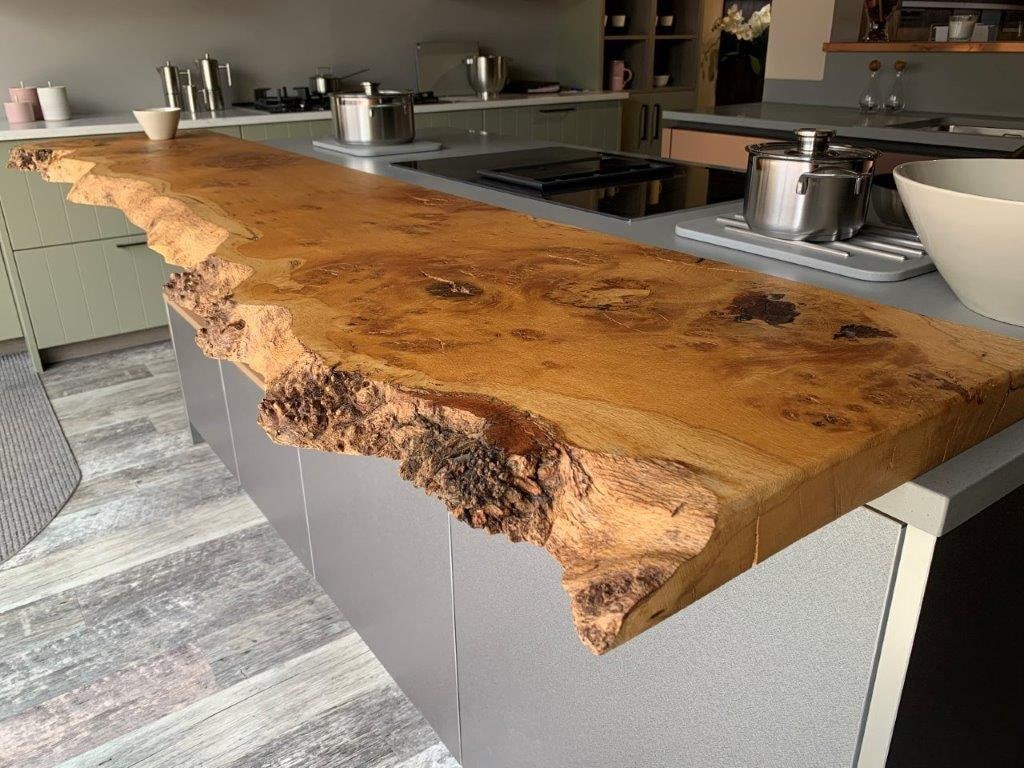 Breakfast Bar, Live Edge, Character Wood, Wooden Breakfast Bar, Live ...