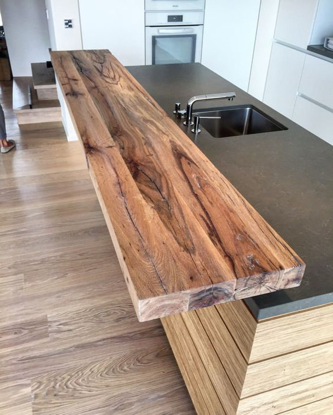 Breakfast Bar, Live Edge, Character Wood, Wooden Breakfast Bar, Live ...
