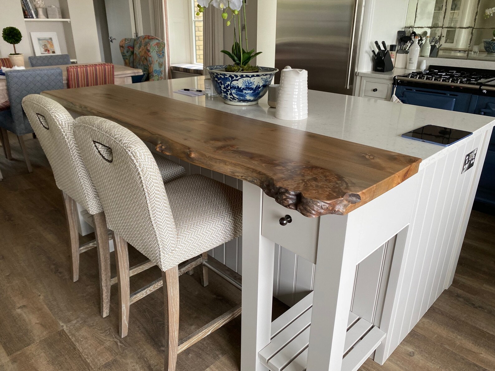 Breakfast Bar, Live Edge, Character Wood, Wooden Breakfast Bar, Live ...