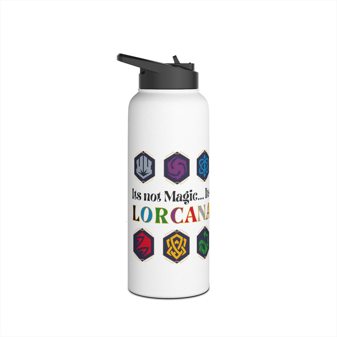 Disney Lorcana "its Not Magic... Its Lorcana" Stainless Steel Water ...