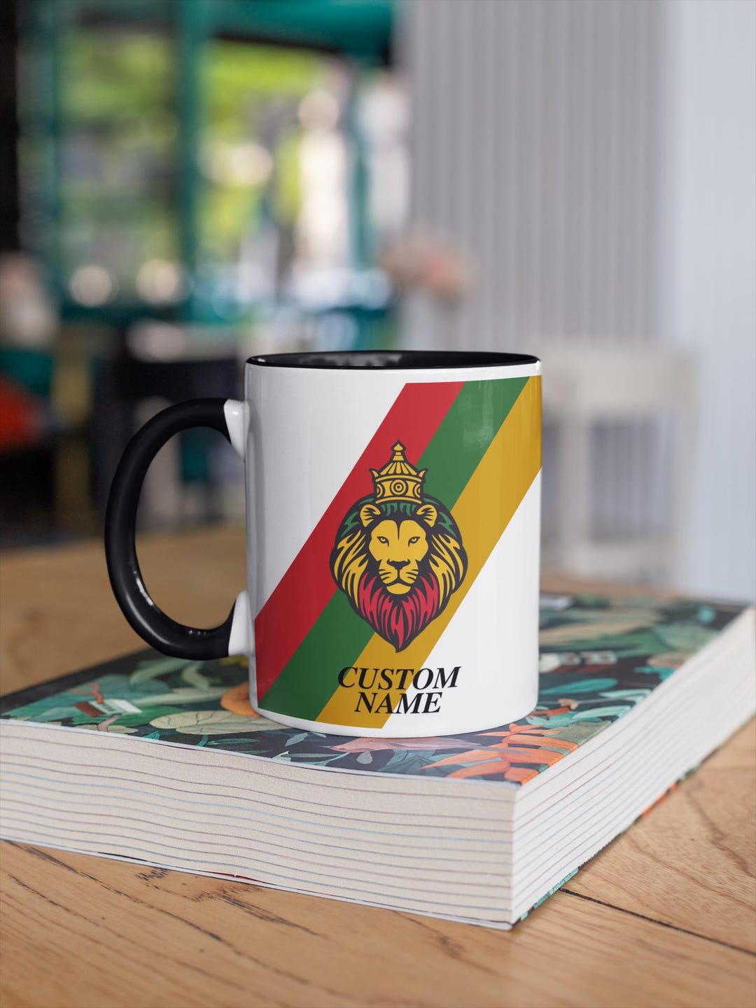Rasta Lion Coffee Mug, Custom Lion King Coffee Mug - 11oz & 15oz ...