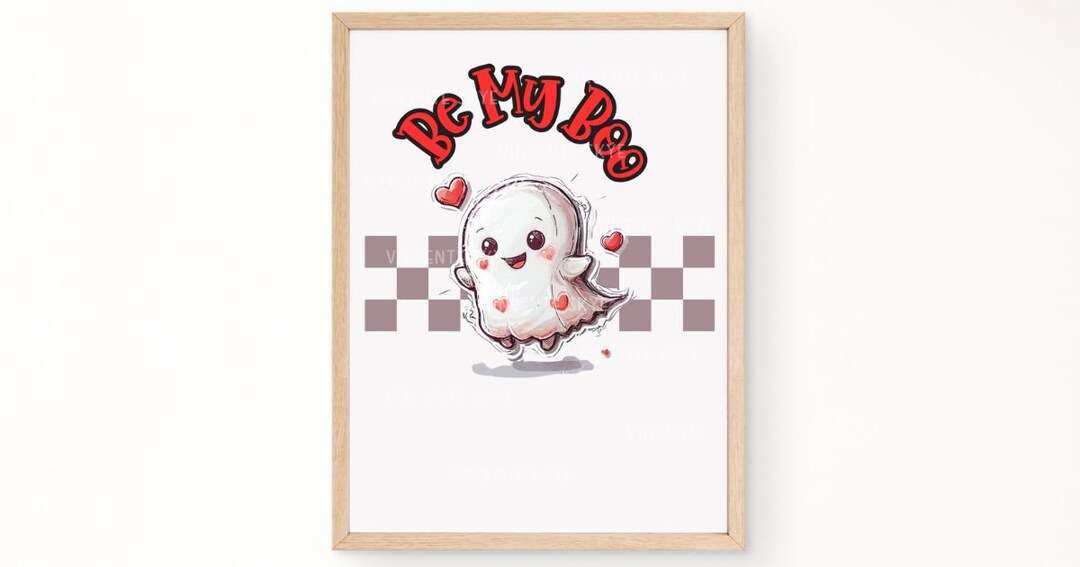Be My Boo, Valentines, Ghost, Cute, PNG, Graphic Design, Digital ...