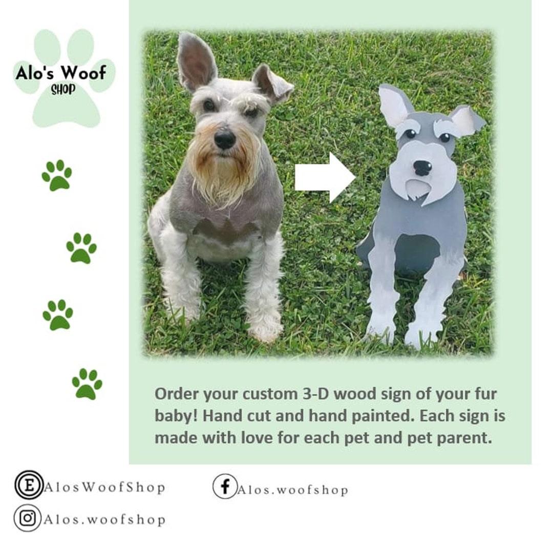 Custom 3-D Wood Dog Cutout Custom Dog Sign Wood Dog Sign - Etsy