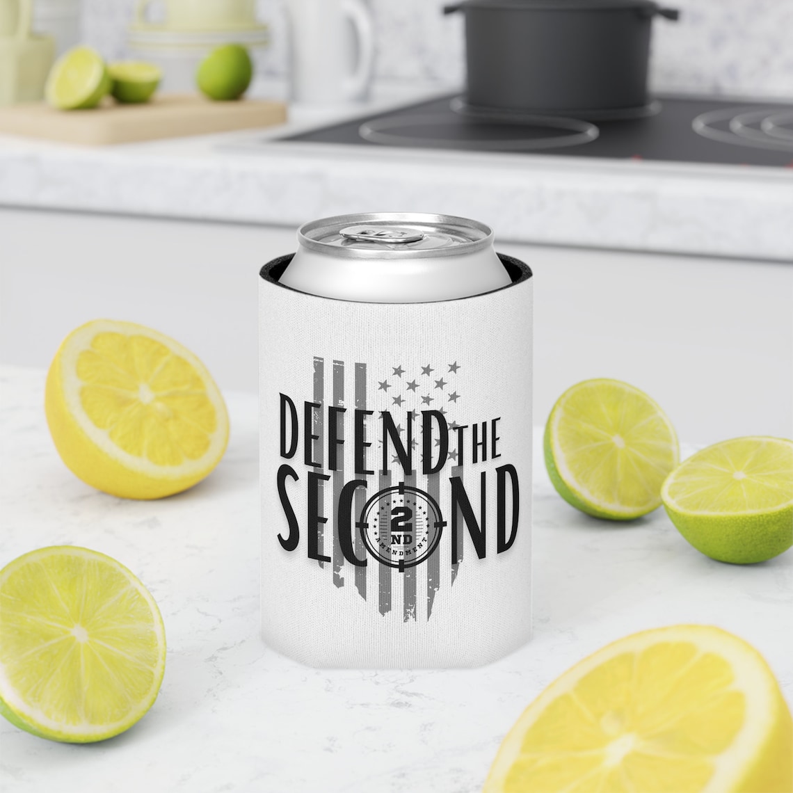 Liberty Fighter Drink Koozie Patriotic Can Cooler Pro Gun - Etsy