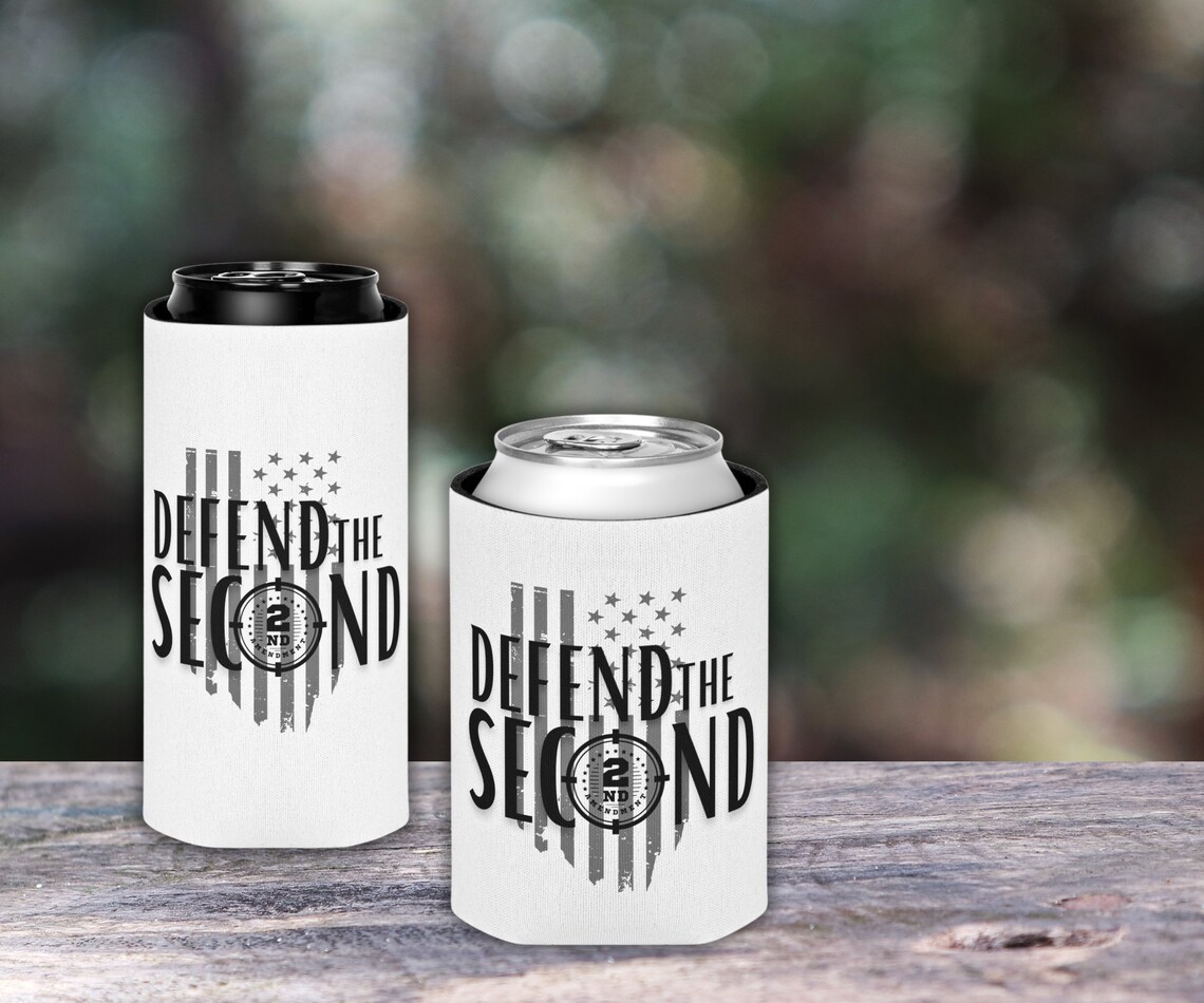 Liberty Fighter Drink Koozie, Patriotic Can Cooler, Pro Gun Beverage ...