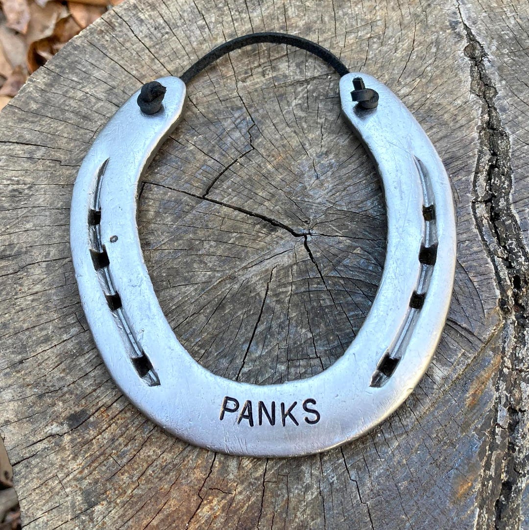 Engraved Horseshoe, Used and Restored, Worn by a Horse - Upcycled ...