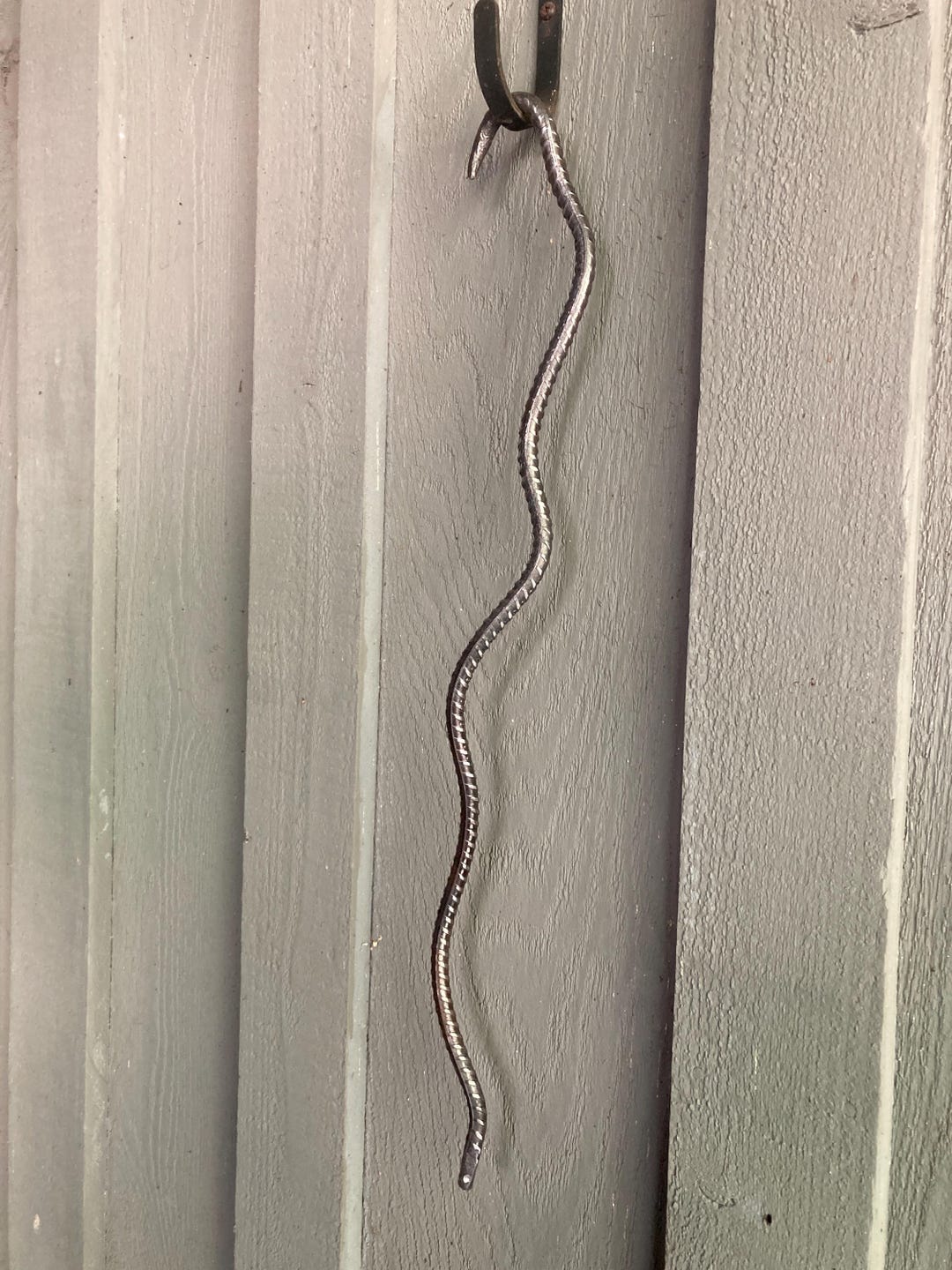 Snake - Garden Art - Made Using Rebar - Outdoor Patio Rustic Home Decor ...