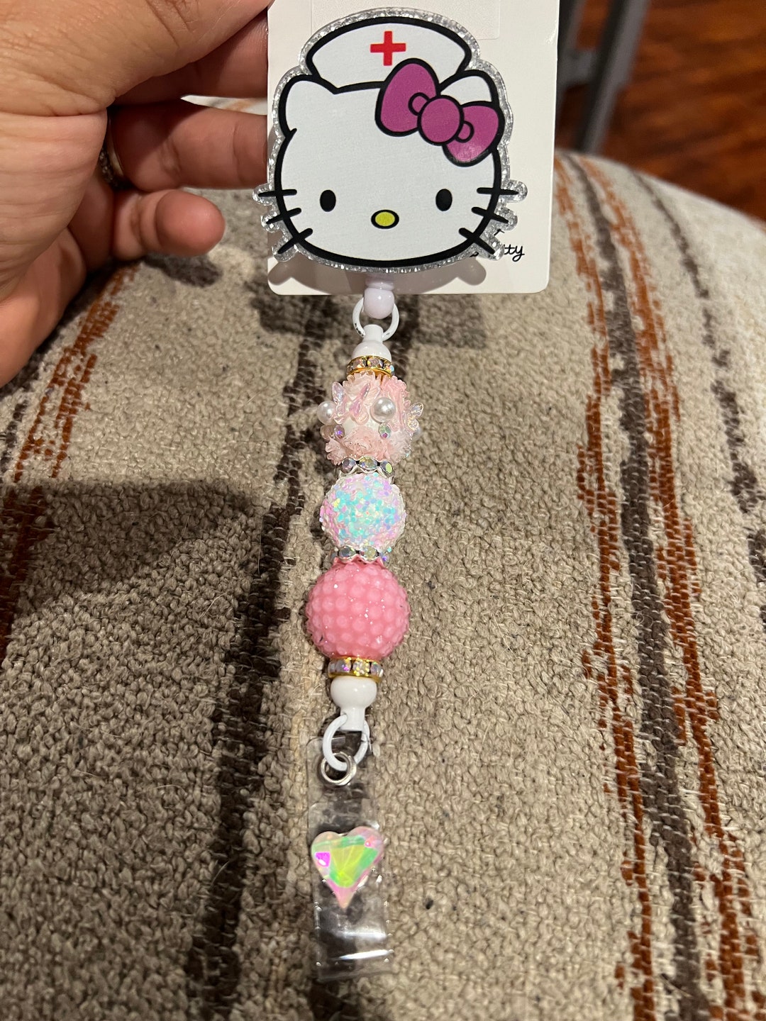 Hello Kitty Badge Reel - Etsy