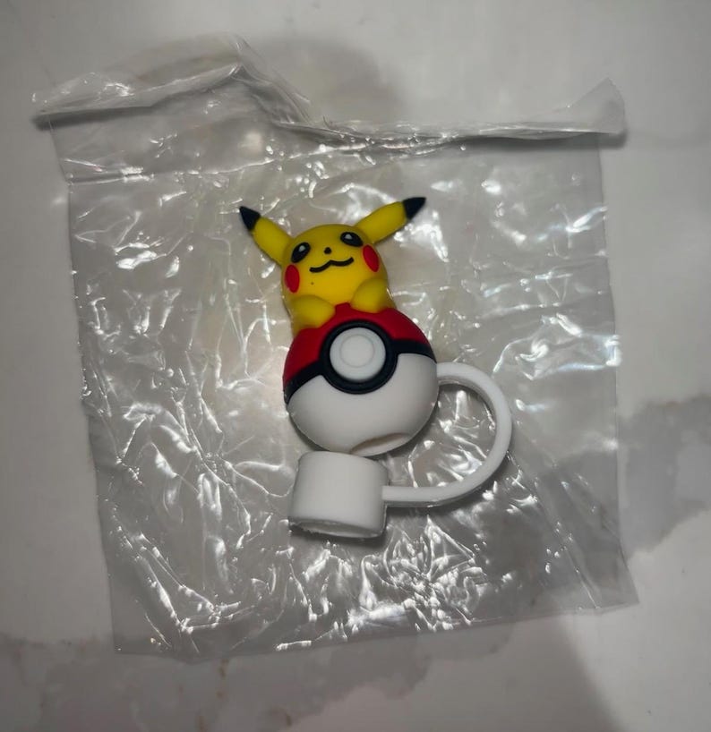 3D Pokémon Straw Toppers - Etsy