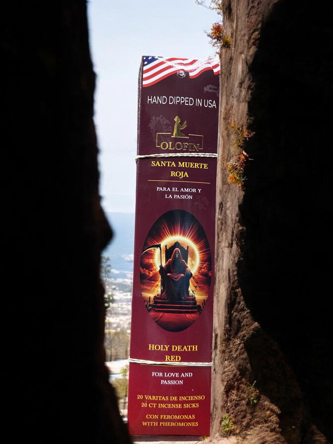 Olofin Hand Dipped Incense Holy Death Red Pack of 6 / Incienso Olofin ...