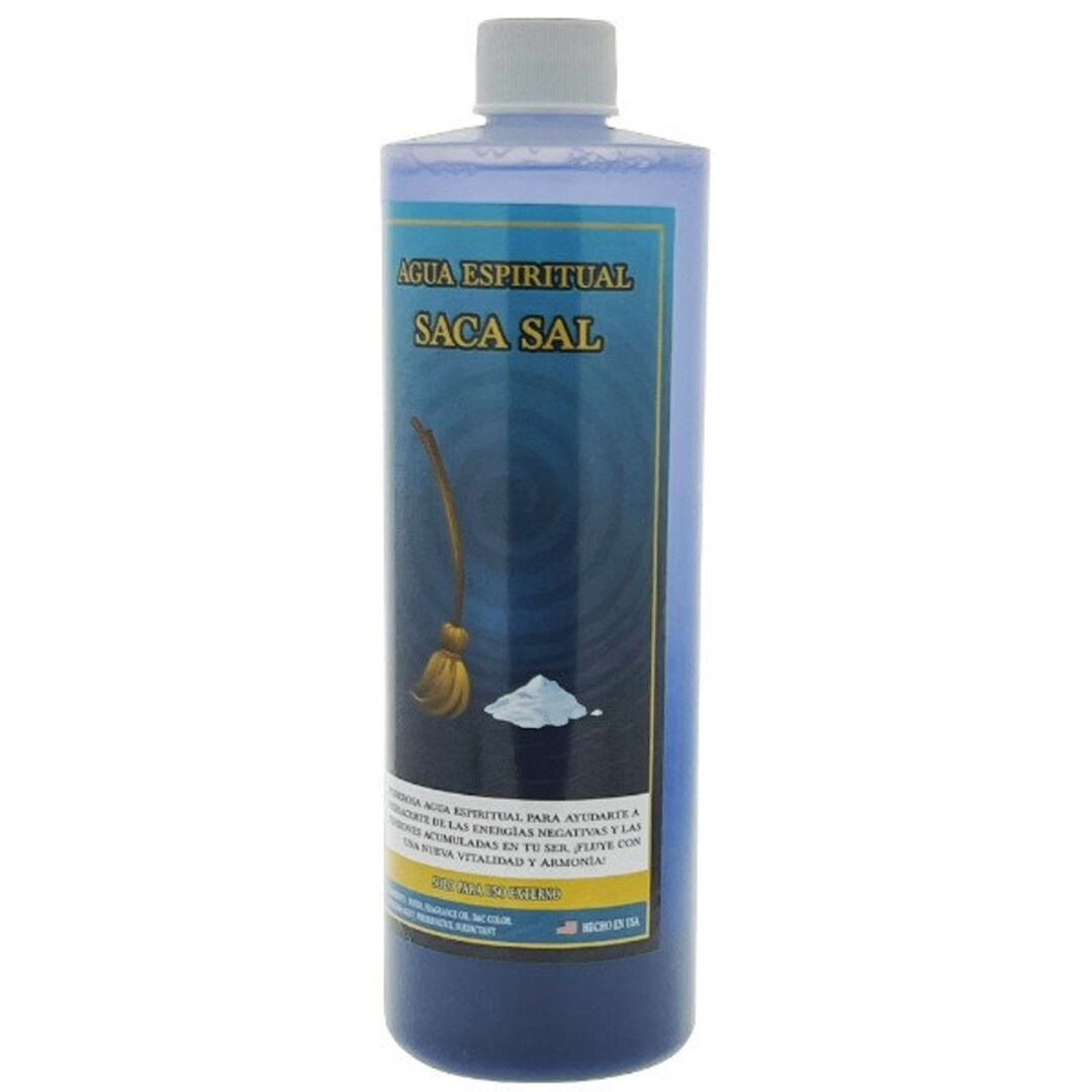 Saca Sal Agua Espiritual 16oz Bottle Healing Energy Cleansing Water - Etsy