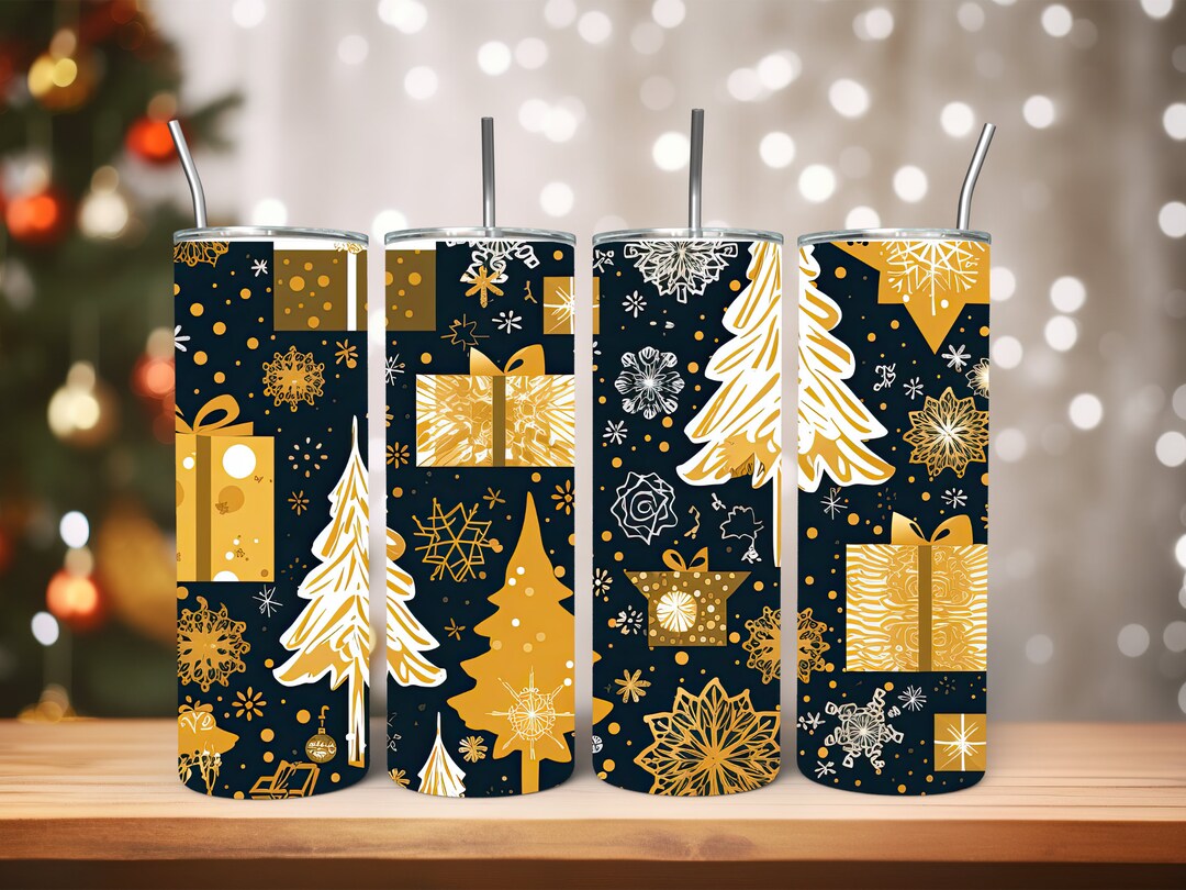 Christmas Tumbler Bundle Wrap PNG Sublimation Designs, Sublime Tumbler ...