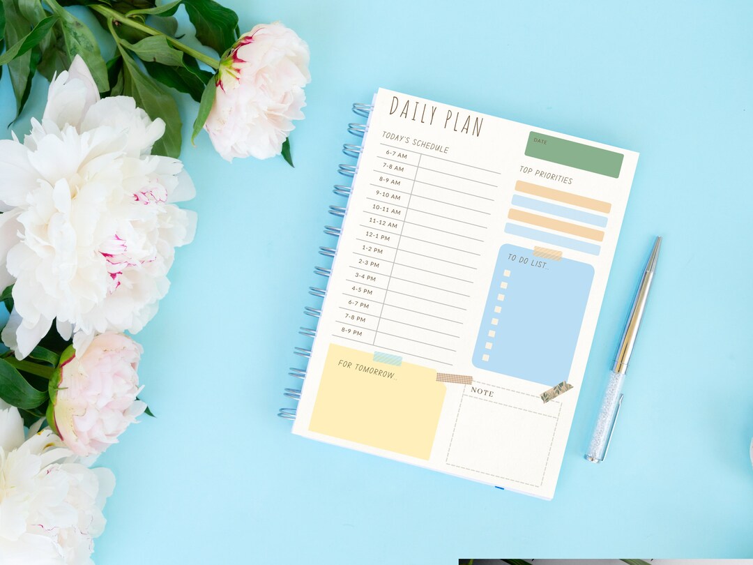 Minimalist Daily Planner, Eco-friendly Work Daily Planner, Minimalist ...